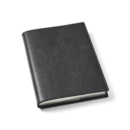 A5 Refillable Luxury Journal in Black Saffiano | Aspinal