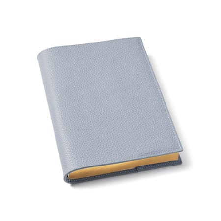 A5 Refillable Luxury Journal in Sky Blue Pebble | Aspinal