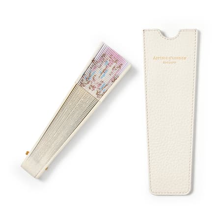 Hand Fan & Fan Case Collection in Mayfair Songbird | Aspinal