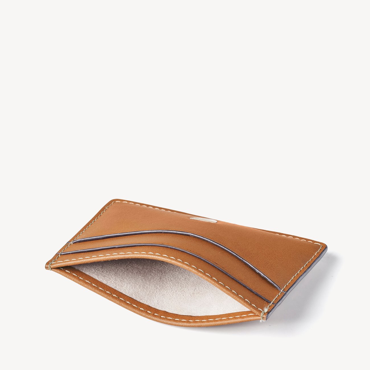 Tan Leather Slim Credit Card Holder | Aspinal of London