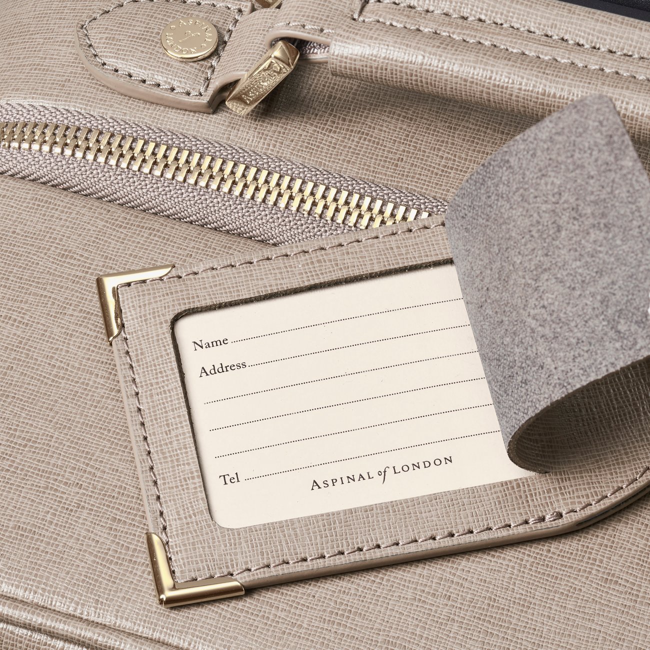 Connaught Cabin Case in Moleskin Saffiano | Aspinal of London
