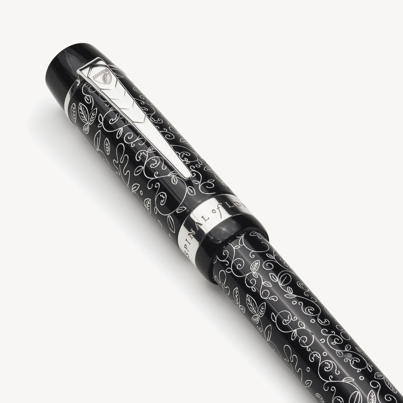 Sterling Silver Black English Heritage Classic Pen | Aspinal