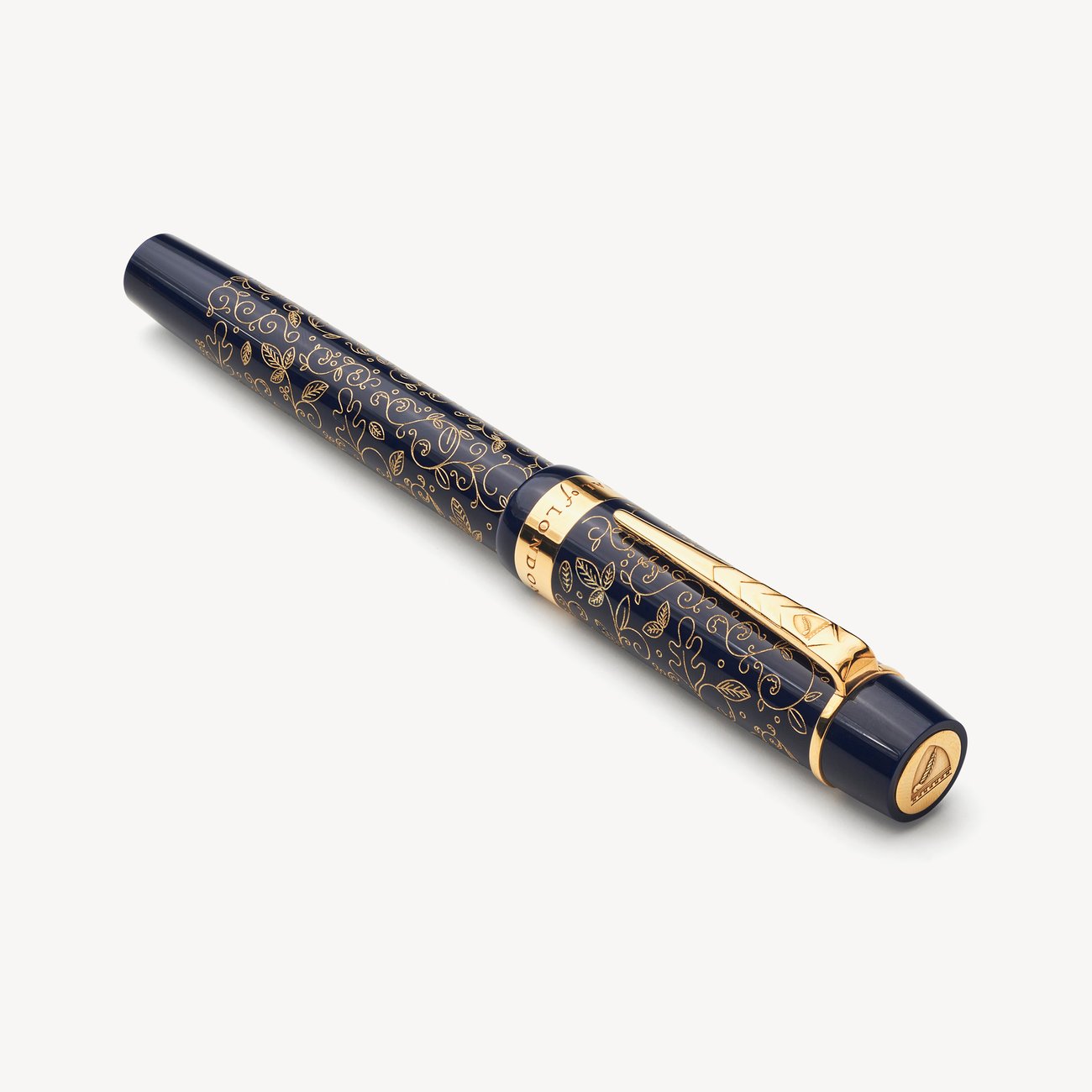 Gold Plated Blue Acrylic English Heritage Classic Pen | Aspinal