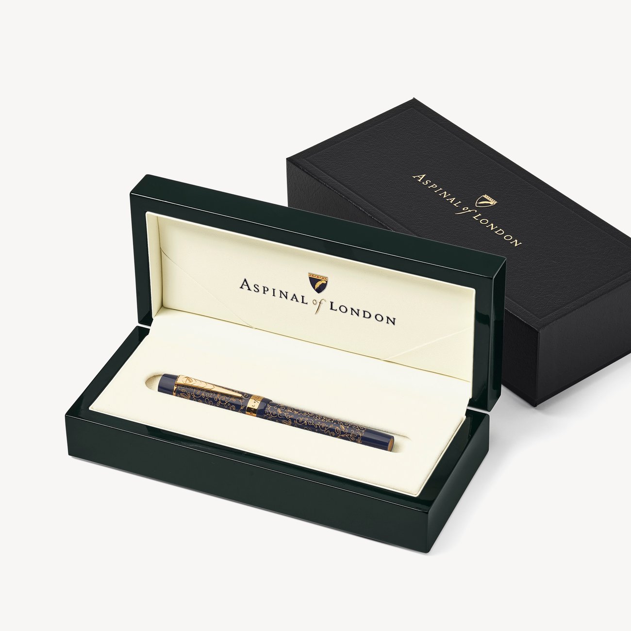Gold Plated Blue Acrylic English Heritage Classic Pen | Aspinal