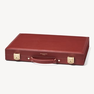 17-inch Backgammon Set in Merlot Pebble | Aspinal of London