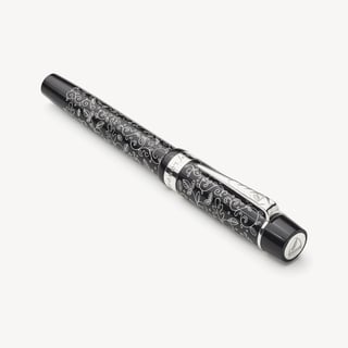 Sterling Silver Black English Heritage Classic Pen | Aspinal