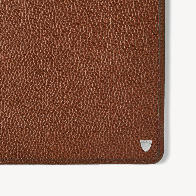 Mouse Pad in Tobacco Pebble | Aspinal of London