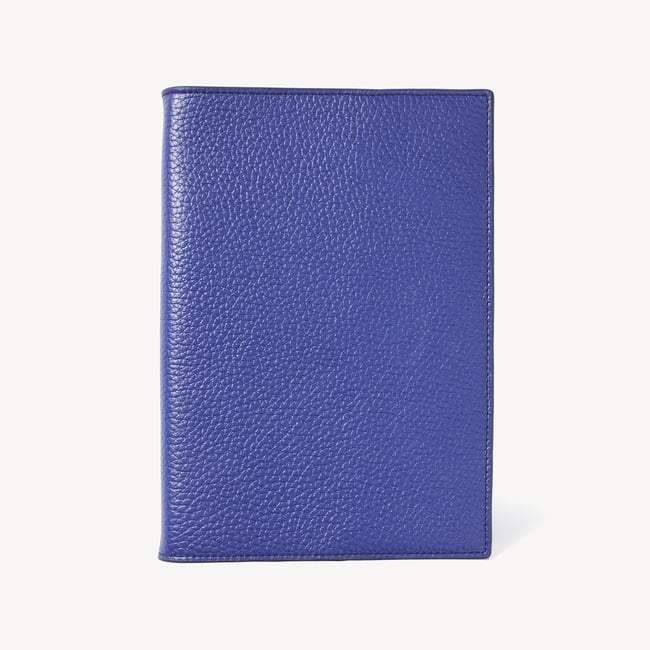 A5 Refillable Luxury Journal in Cobalt Blue Pebble | Aspinal