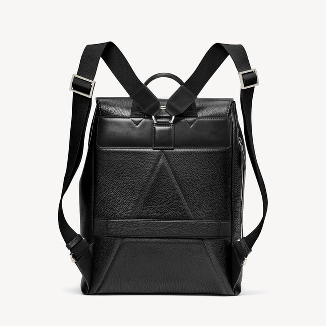 Reporter Black Backpack | Aspinal of London