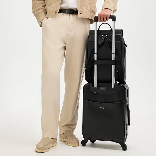 Reporter Black Backpack | Aspinal of London