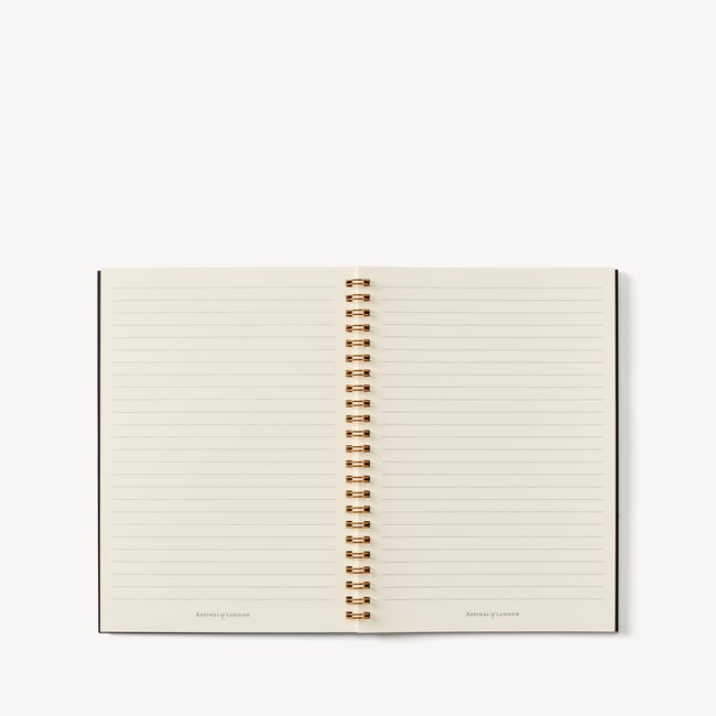 A5 Spiral Notepad Refill with Lined Pages | Aspinal of London