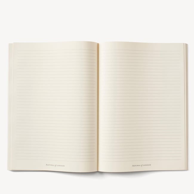 A4 Journal Refill in Silver Edge Gilding | Aspinal of London