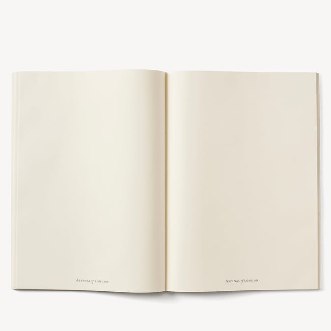 A4 Journal Refill in Silver Edge Gilding | Aspinal of London
