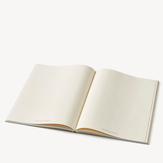A4 Journal Refill in Silver Edge Gilding | Aspinal of London