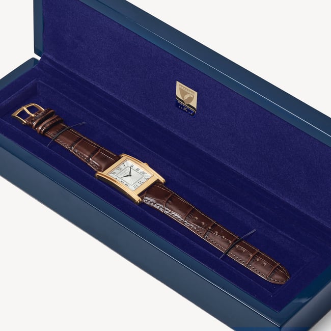 Chestnut Croc & 23ct Gold Plated Men's Mayfair® Watch | Aspinal