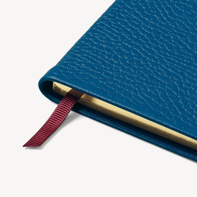 2026 Slim Pocket Leather Diary in Topaz Pebble | Aspinal