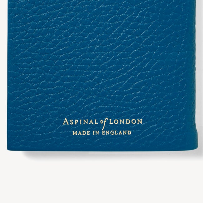2026 Slim Pocket Leather Diary in Topaz Pebble | Aspinal