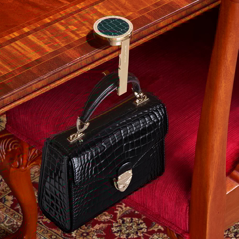 Designer Handbag Hook for Table | Aspinal of London