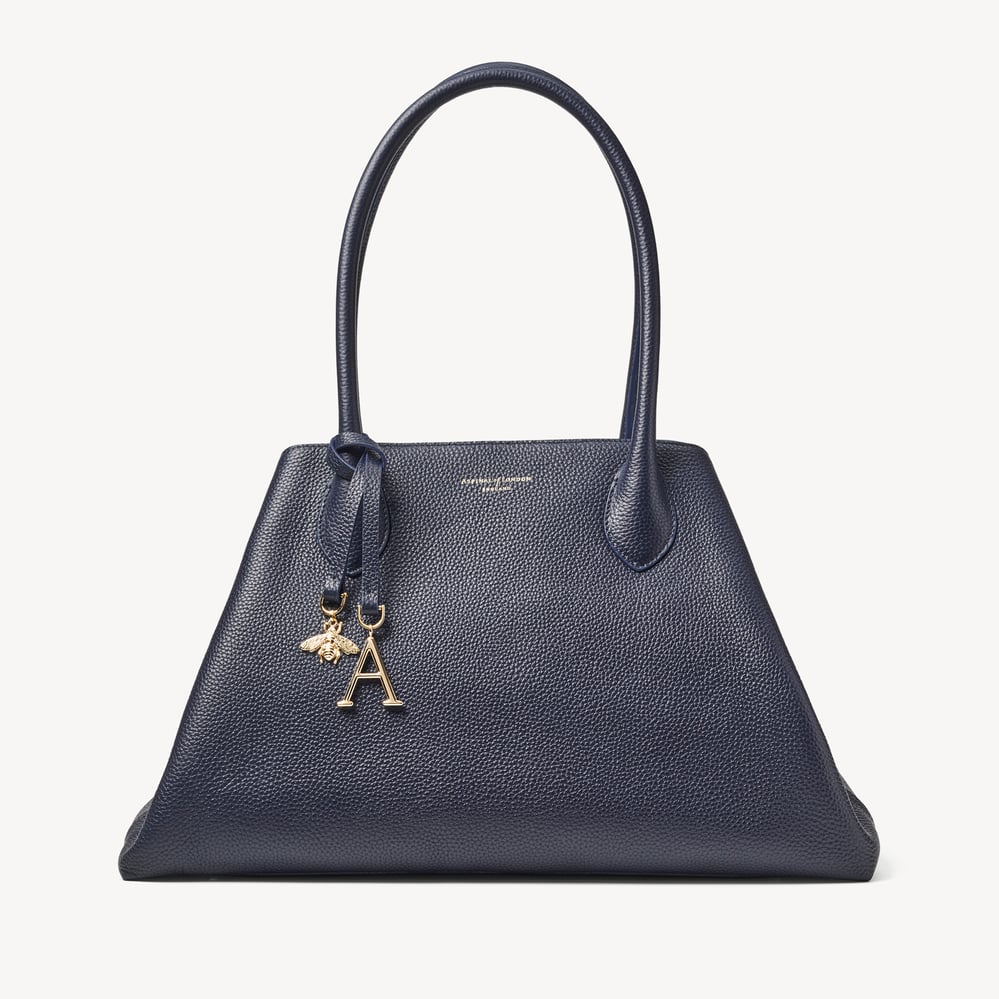 Navy Handbags | Navy Leather Handbags | Aspinal of London