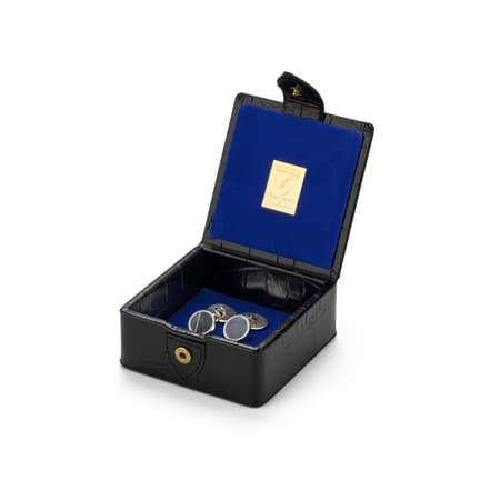 Men's Small Leather Stud Boxes | Aspinal of London