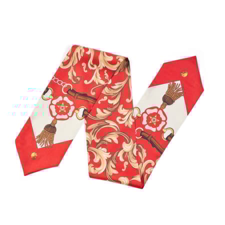 Signature Shield Neck Bow in Red | Aspinal of London