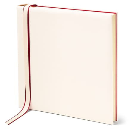 14' Plain Wedding Photo Album in Off-White | Aspinal of London