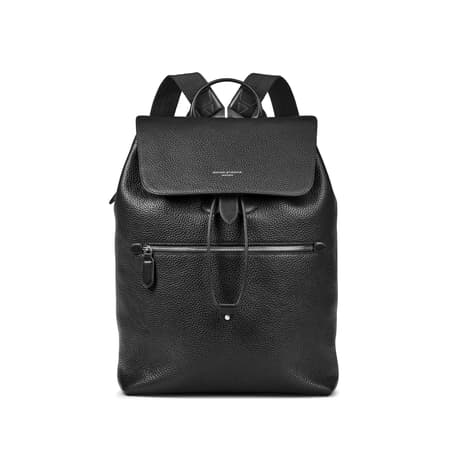 Reporter Black Backpack | Aspinal of London