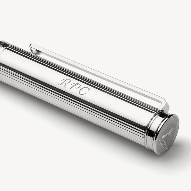 London Ballpoint Pen in Moleskin Soft Saffiano | Aspinal