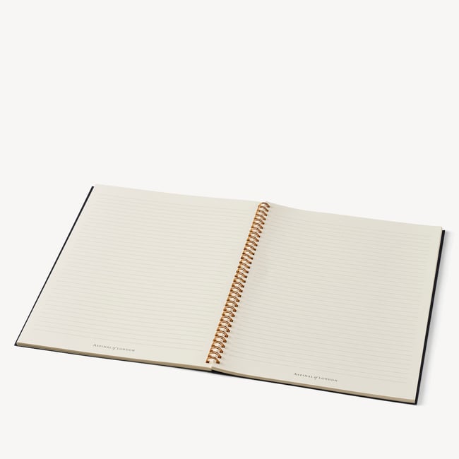 A4 Spiral Notepad Refill with Lined Pages | Aspinal of London