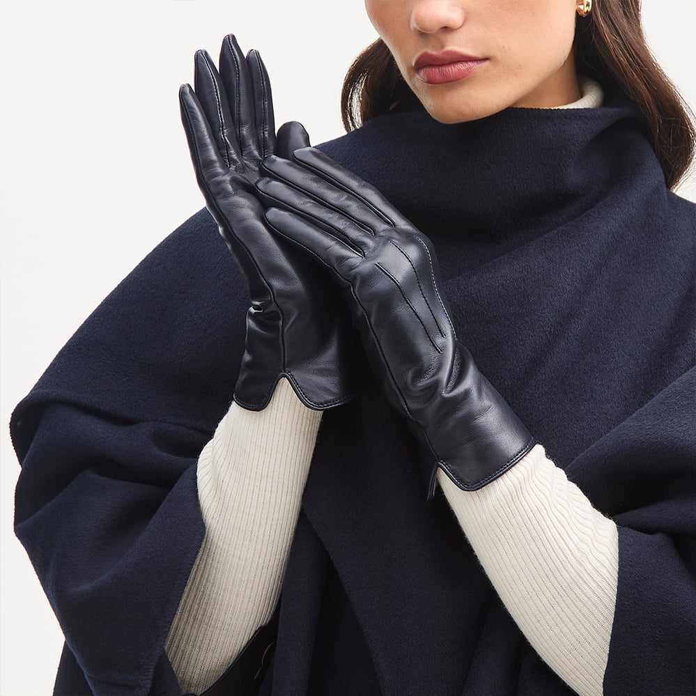Women's Cashmere Lined Leather Gloves | Aspinal of London