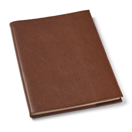 A4 Refillable Journal Tobacco Pebble | Aspinal of London