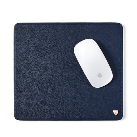 Mouse Pad in Navy Pebble | Aspinal of London