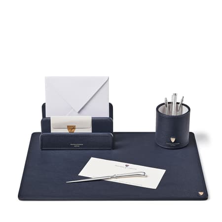 Luxury Leather Desk Accessories - Desk Pads & Pen Pots | Aspinal