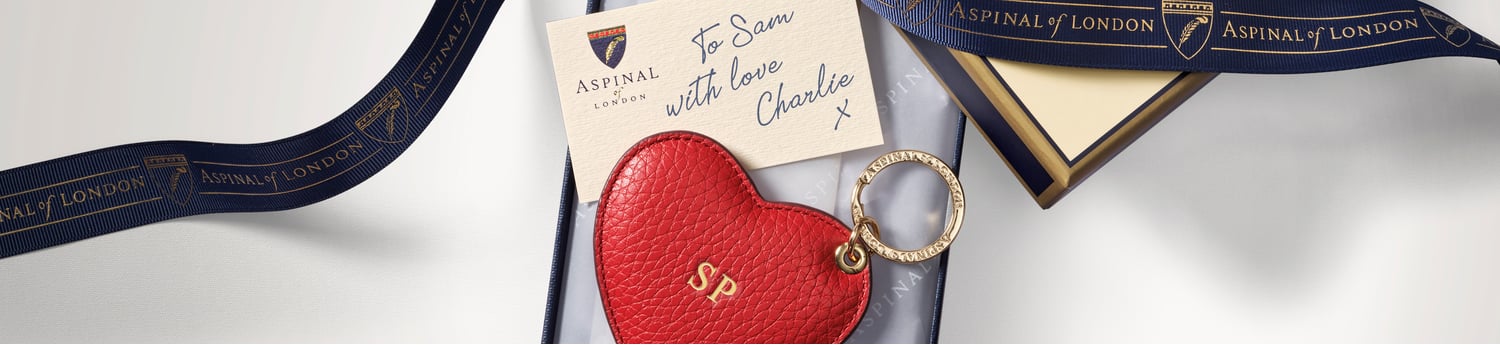 Personalised Key Rings | Leather Key Rings | Aspinal of London