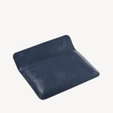 Leather Laptop Case in Navy Pebble | Aspinal of London