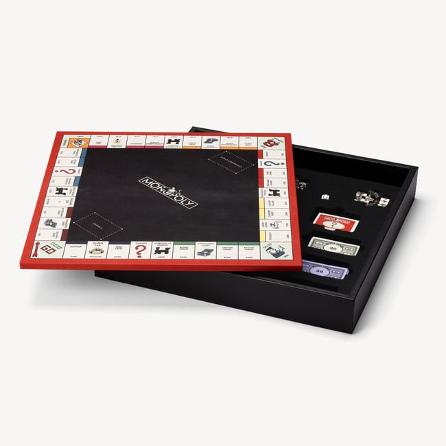 Monopoly Set in Red & Black | Aspinal of London