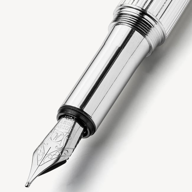 Fountain Pen in Sterling Silver 925 | Aspinal of London
