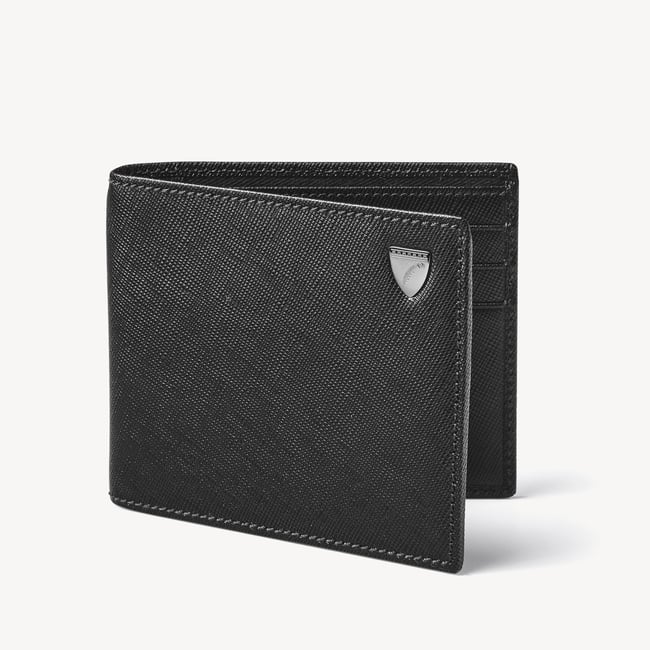 Black Saffiano Billfold RFID Wallet | Aspinal of London