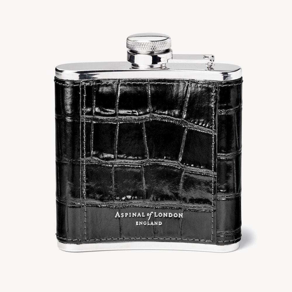 Luxury Leather Hip Flasks with Free Personalised Engraving | Aspinal