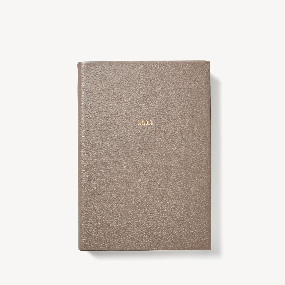 2023 A5 Day to Page Leather Diaries | Aspinal of London