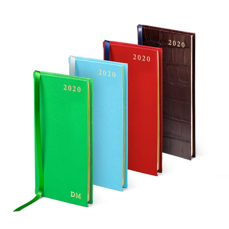 Slim Leather Diaries with Free Personalised Embossing | Aspinal