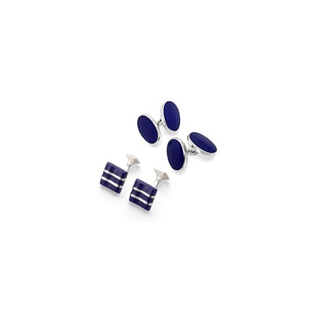 Men's Lapis Lazuli Cufflinks | Blue Cufflinks | Aspinal