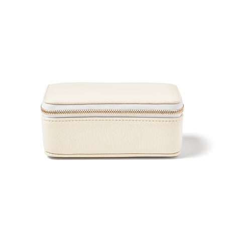 Medium Travel Jewellery Case in Ivory | Aspinal of London