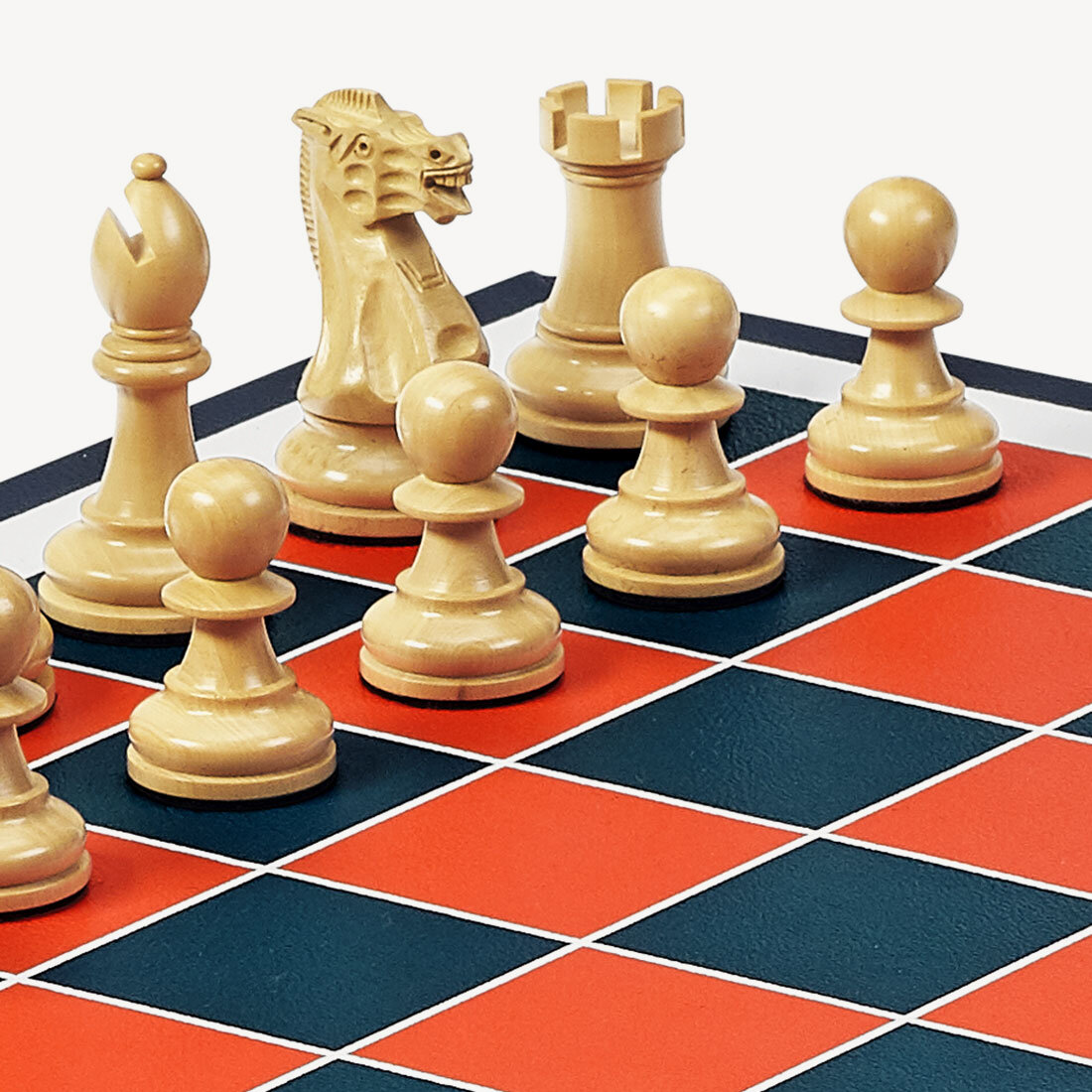 Chess Set in Red | Aspinal of London