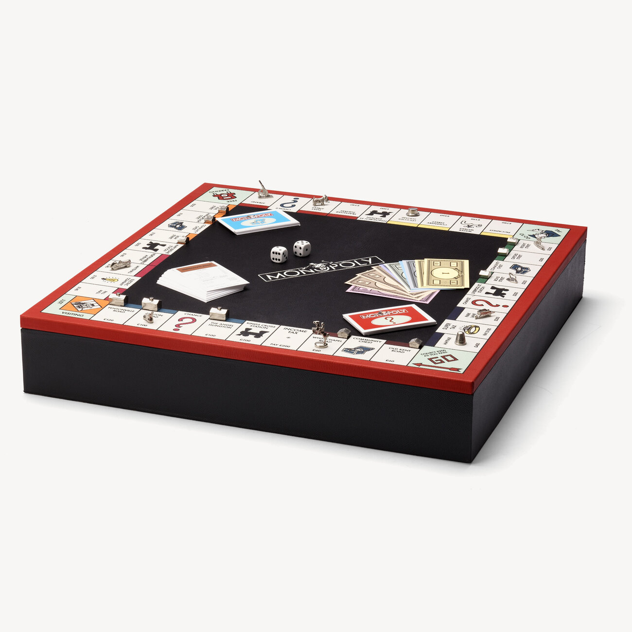 Monopoly Set in Red & Black | Aspinal of London