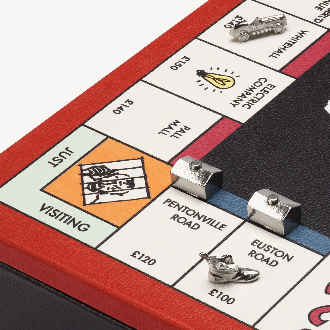 Monopoly Set in Red & Black | Aspinal of London