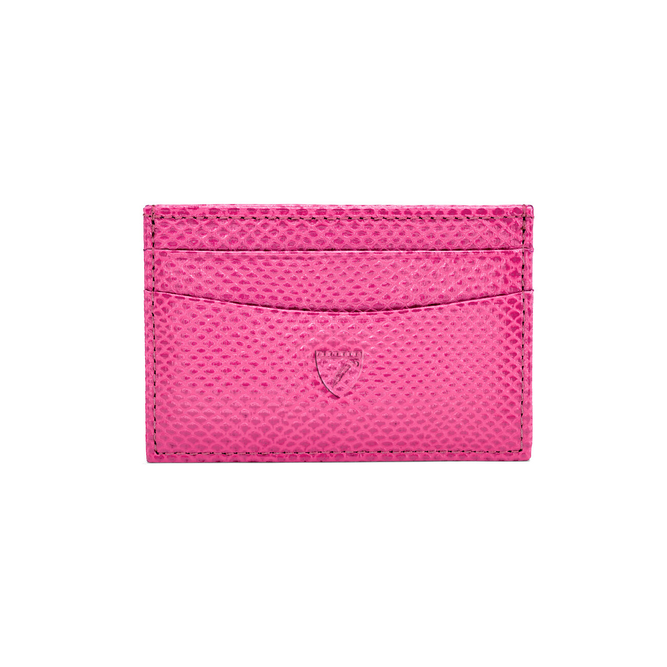 Raspberry Lizard Slim Credit Card Case | Aspinal of London