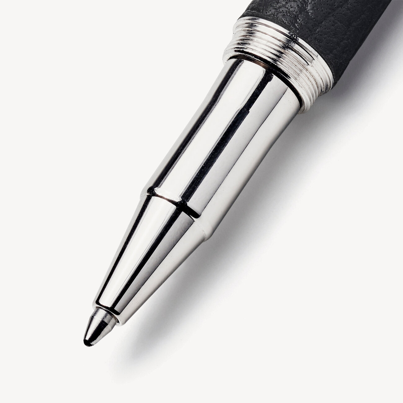 Ballpoint Pen in Black Pebble | Aspinal of London
