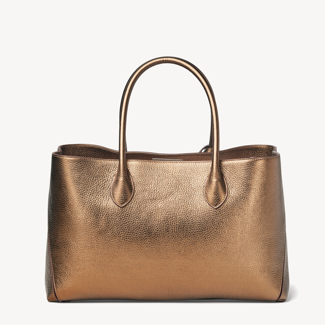 London Tote in Bronze Pebble | Aspinal of London