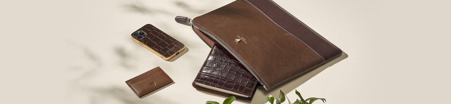 Leather Laptop & Tech Folio Cases | Aspinal of London